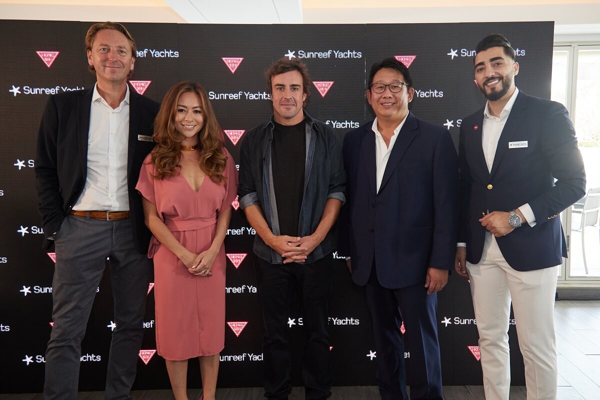 Hong Seh hosts Sunreef ambassador Fernando Alonso | Yacht Style