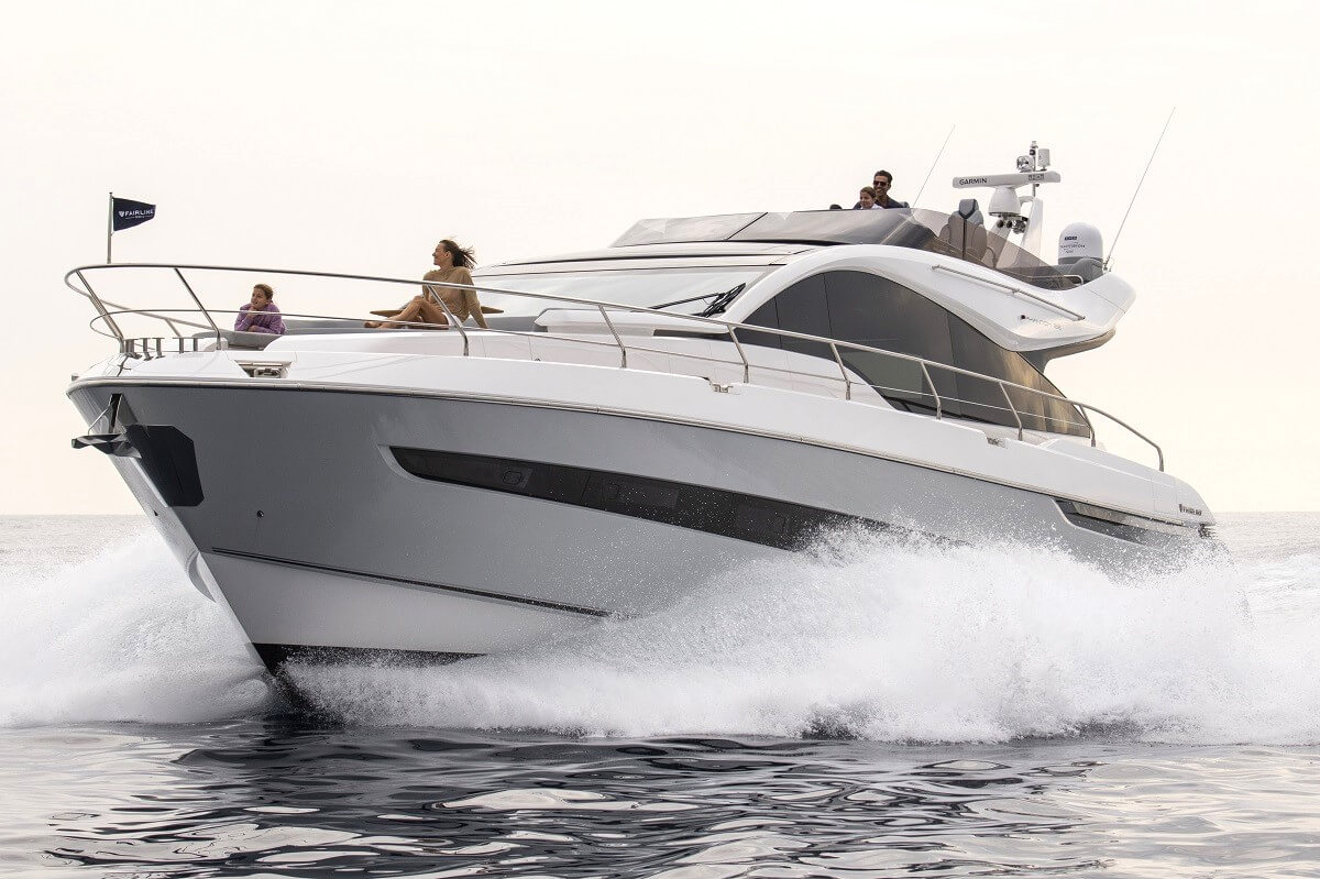 Fairline Phantom flying into Asia | Yacht Style